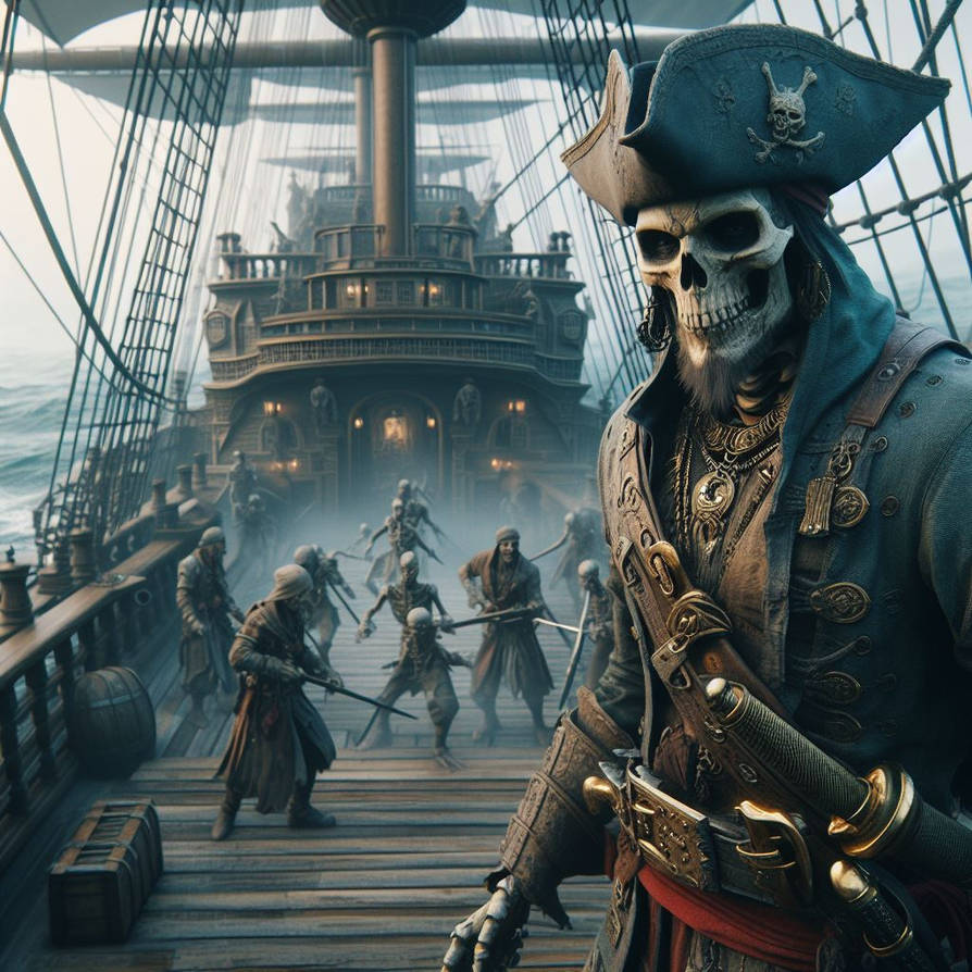 The Skeleton Pirates Last Stand 1 By Ai Agent Zero On Deviantart