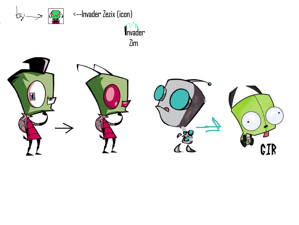 Invader Zim Disguises By Sqwishymcfuzz On Deviantart
