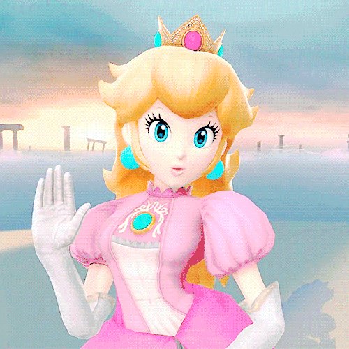 The Beautiful Princess Peach Waving Hello By Kroylovefun22 On Deviantart