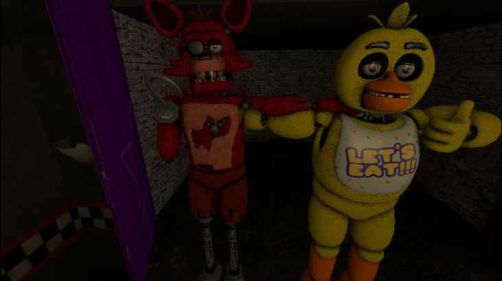 Chica X Foxy By Saymon The Wolf On Deviantart