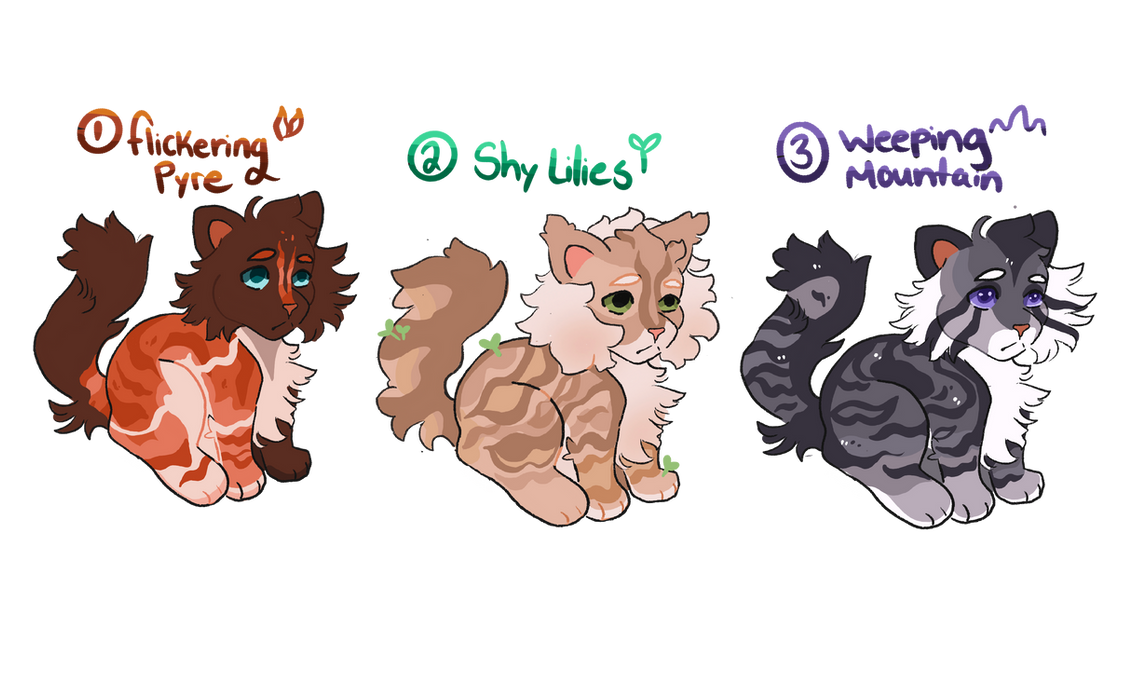 Warrior Cat Adopts Open 33 By Ryl0u On Deviantart