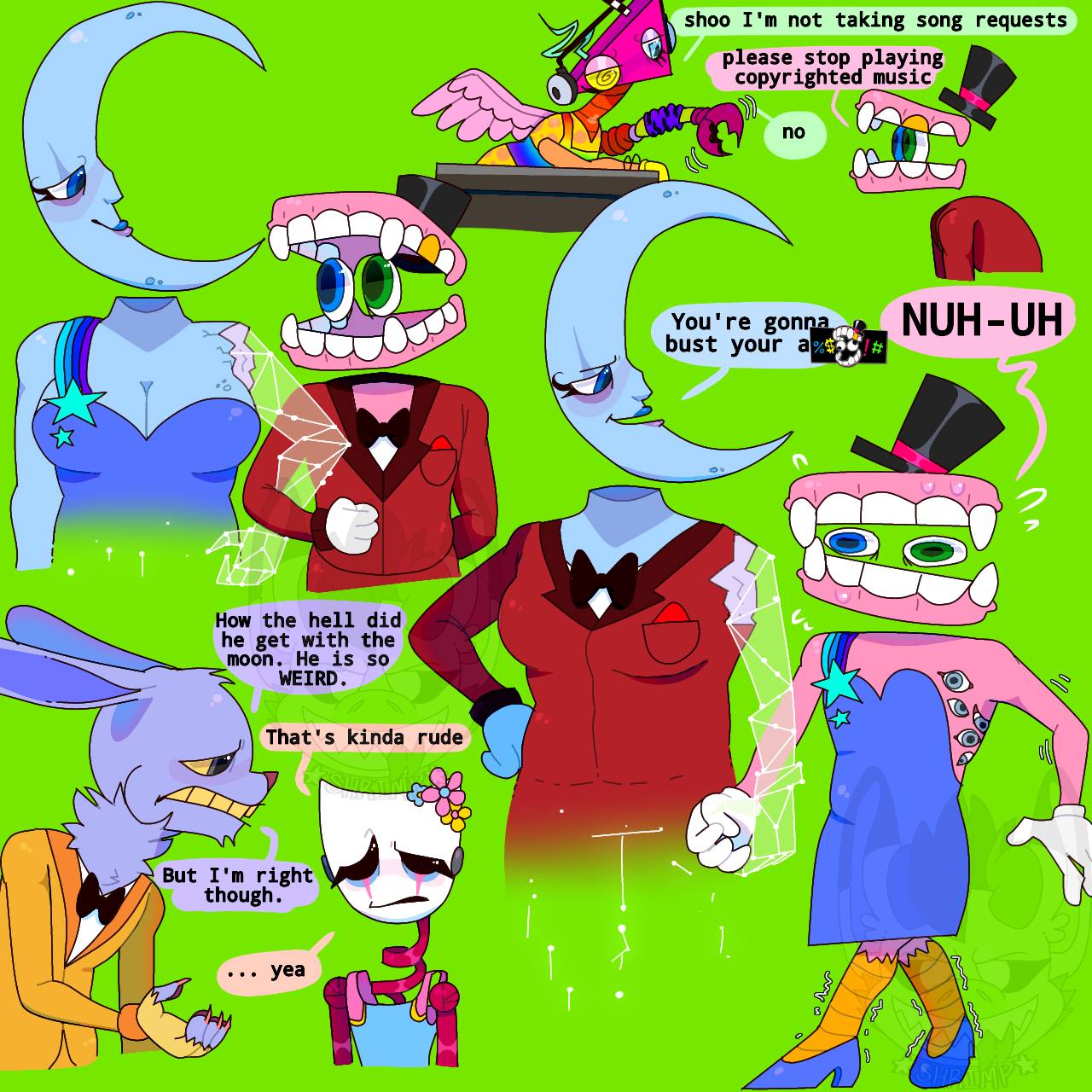 Bluetooth Caine X Moontadc33 By Squint The Dutchie On Deviantart
