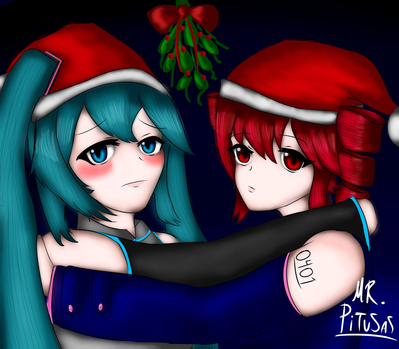 Teto Y Miku By Mrp1tusas On Deviantart