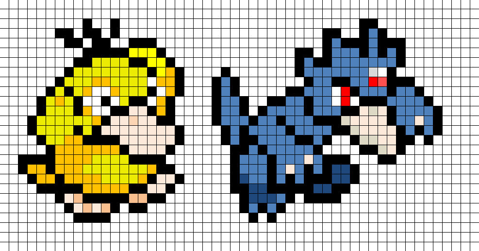 Psyduck Golduck Pixel Art By Maximus237 On Deviantart