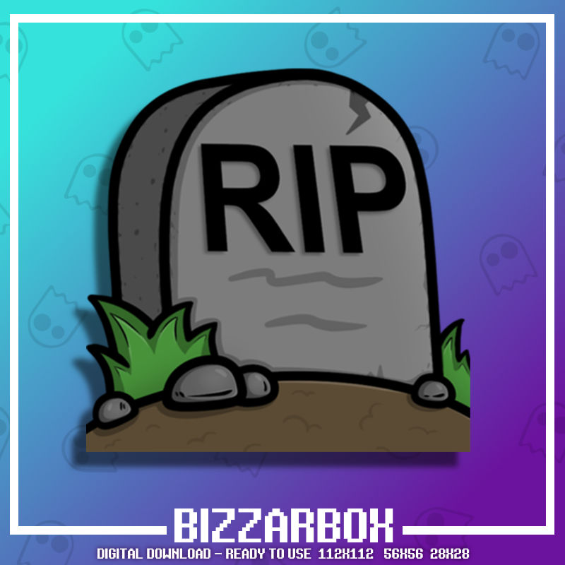 Twitch Emote: RIP Tombstone by BizzarBox on DeviantArt Twitch Emote: RIP Tombstone by BizzarBox on DeviantArt