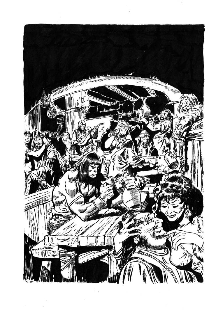 Conan John Buscema Inked By Martinho Duarte On Deviantart