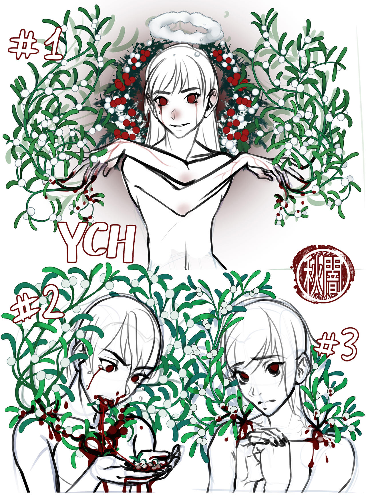 Ych Auction Closed Mistletoe By Akiyamy On Deviantart