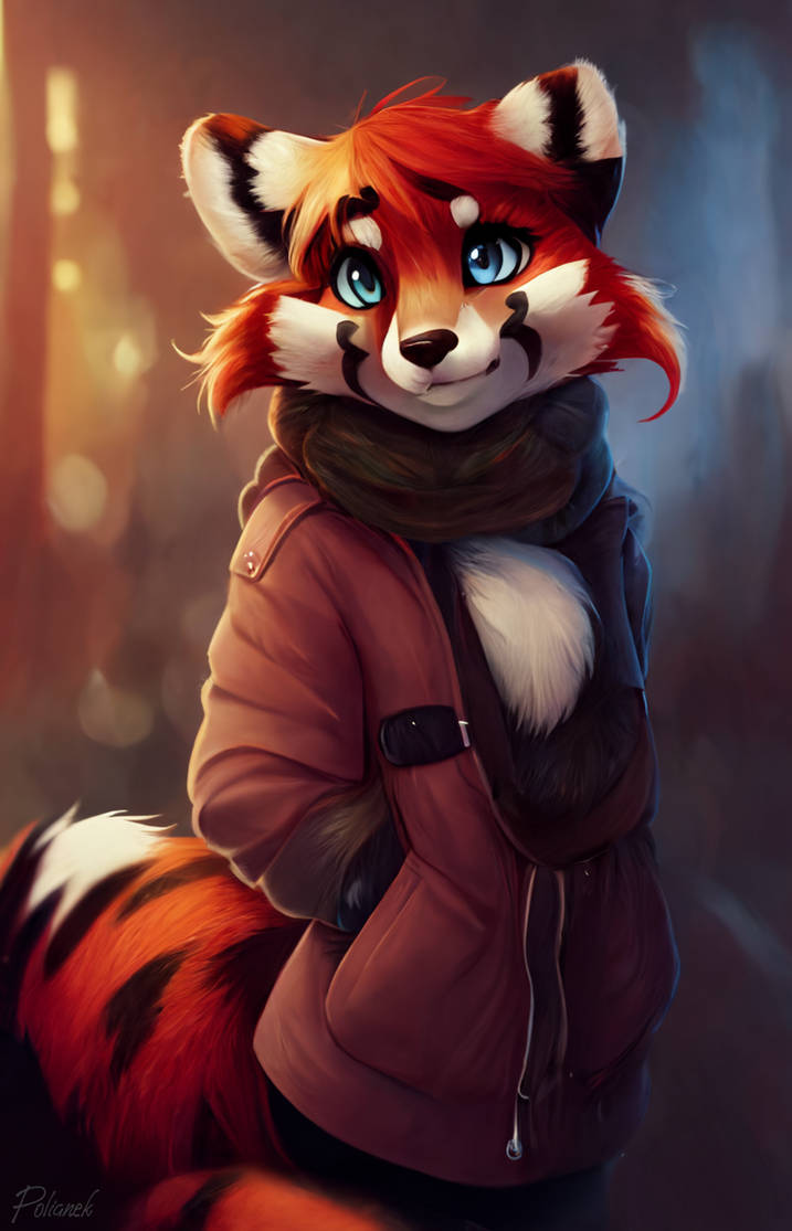 Red Panda Furry Girl By Polianek On Deviantart