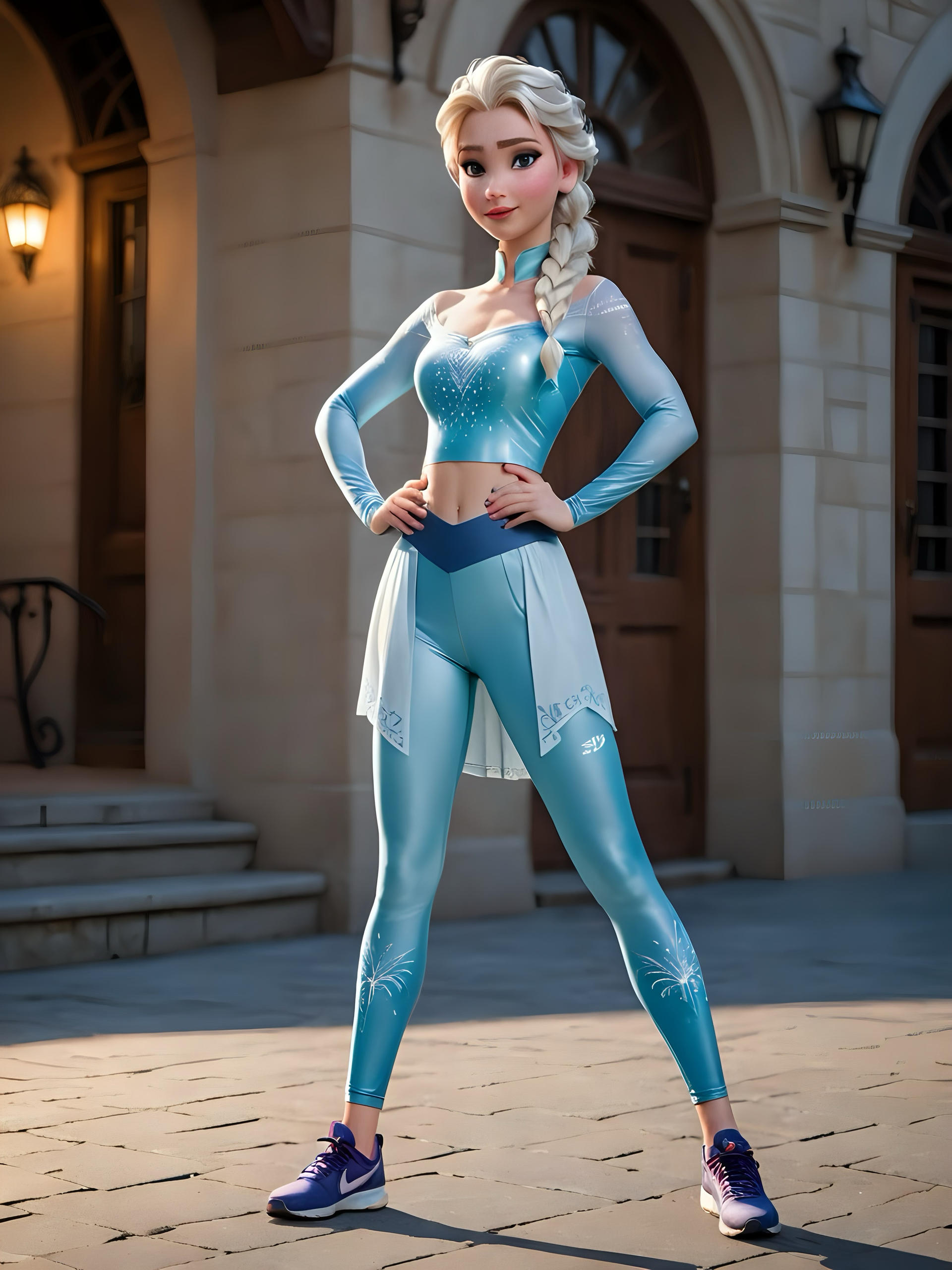 Elsa Doing Sports 3 By Ai Tist On Deviantart