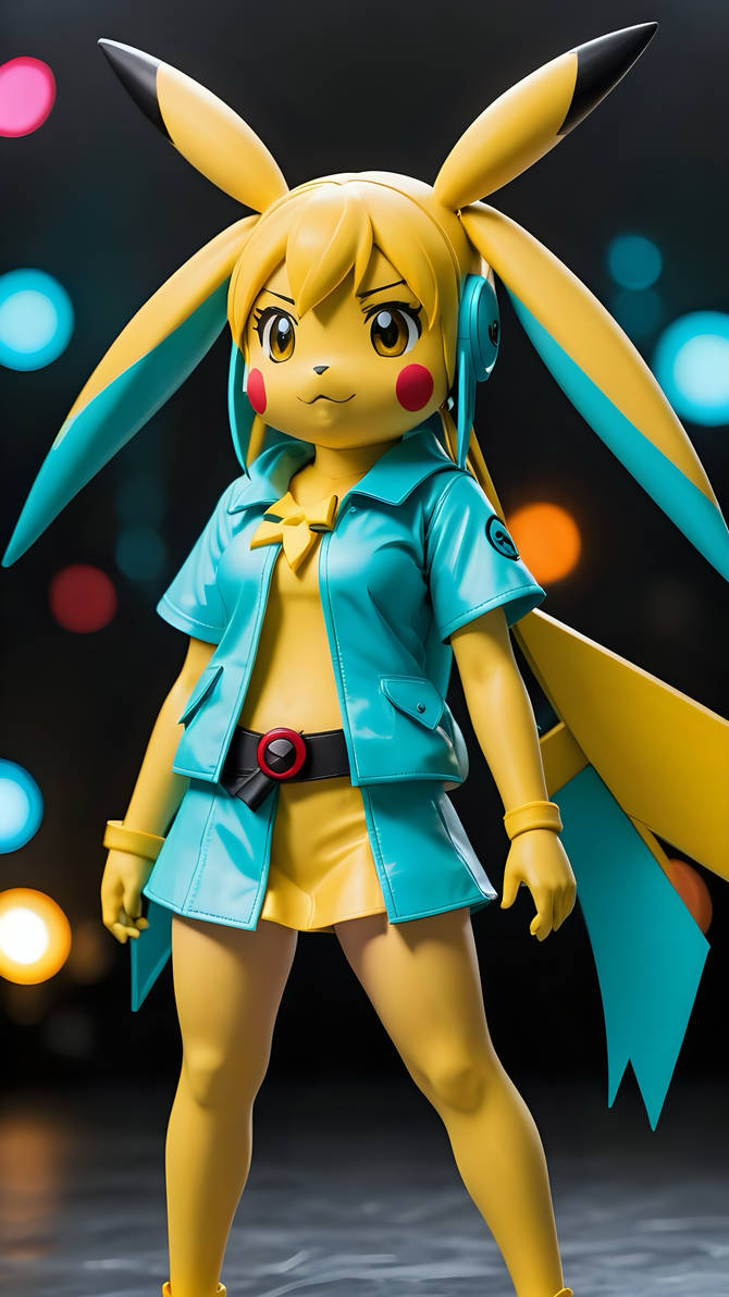 Miku Hatsune Pikachu By Dravrender On Deviantart