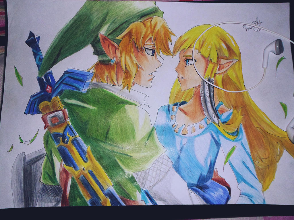 Link And Zelda Finish By Vandreimartins On Deviantart