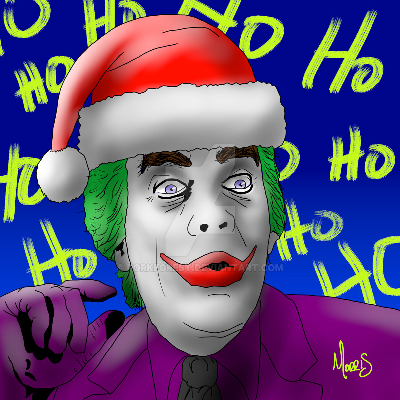 Santa Joker By Porkforest On Deviantart