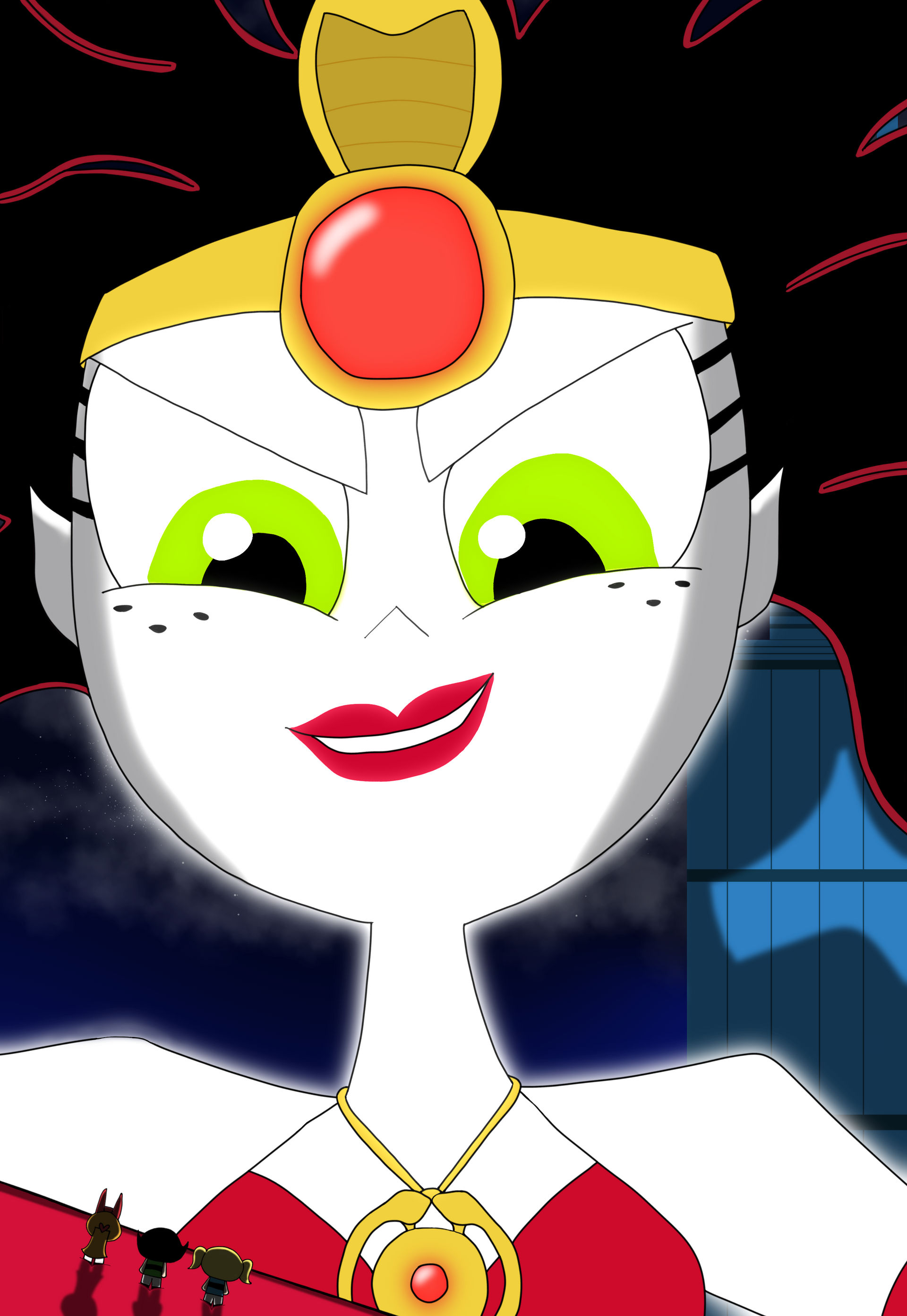 Giantess Sedusa Meets The Tiny Powerpuff Girls By Sizeablehugart On Deviantart