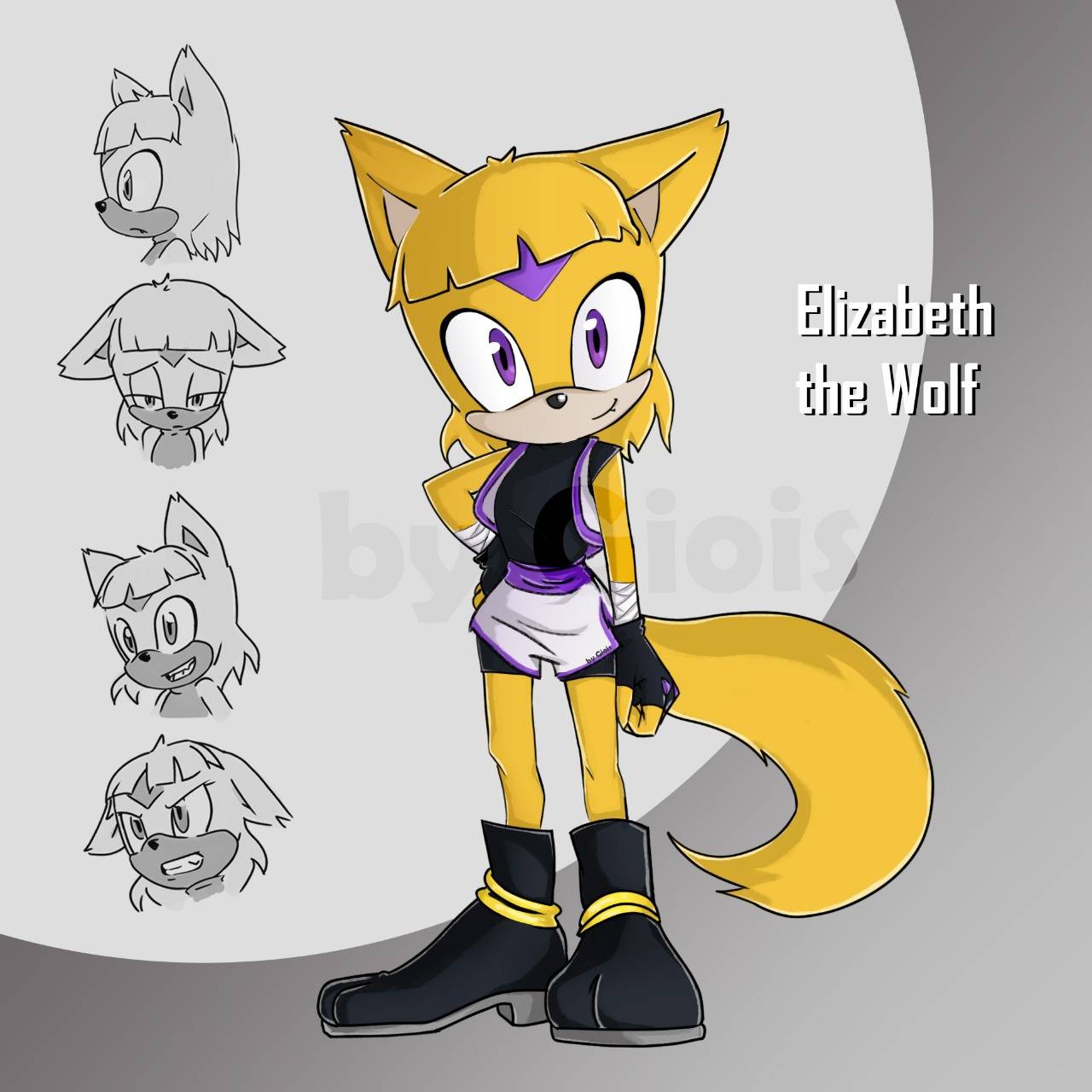Sonic Oc Liz The Wolf By Gioisart On Deviantart