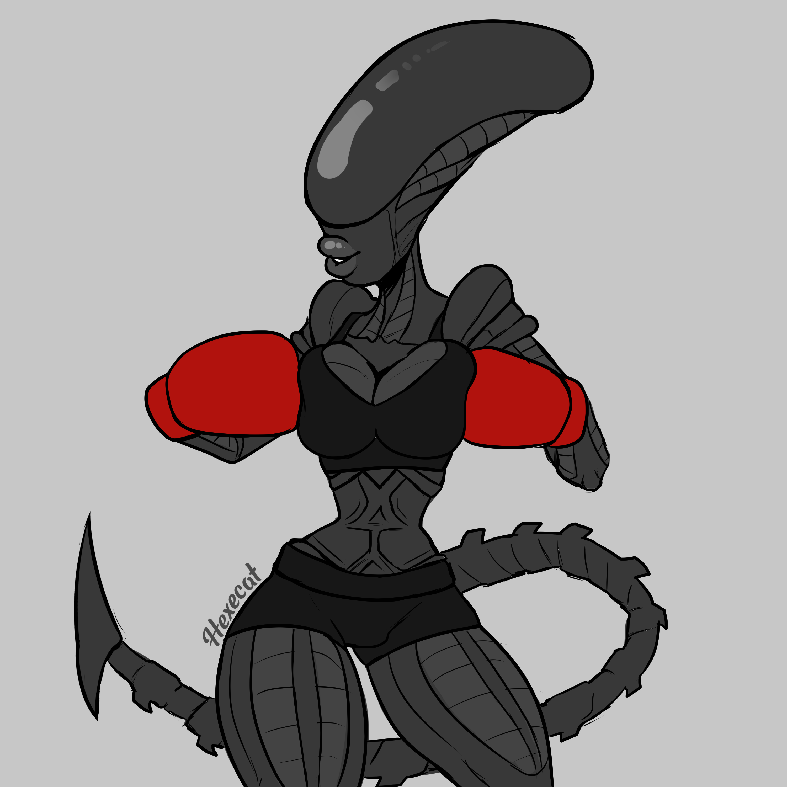 Sexy Xenomorph Boxer By Tv225 On Deviantart