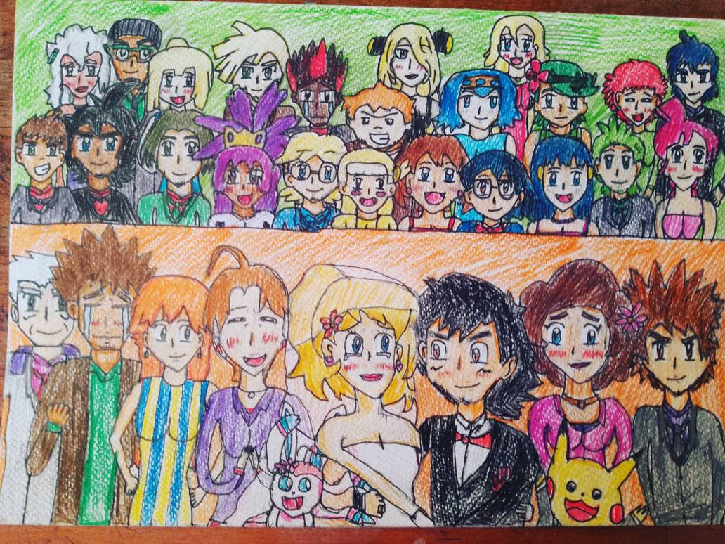Ash And Serena Wedding Amourshipping Color By Raimundo2412 On Deviantart