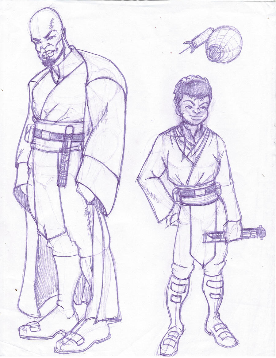 Jedi And Padawan By Diabloartist On Deviantart