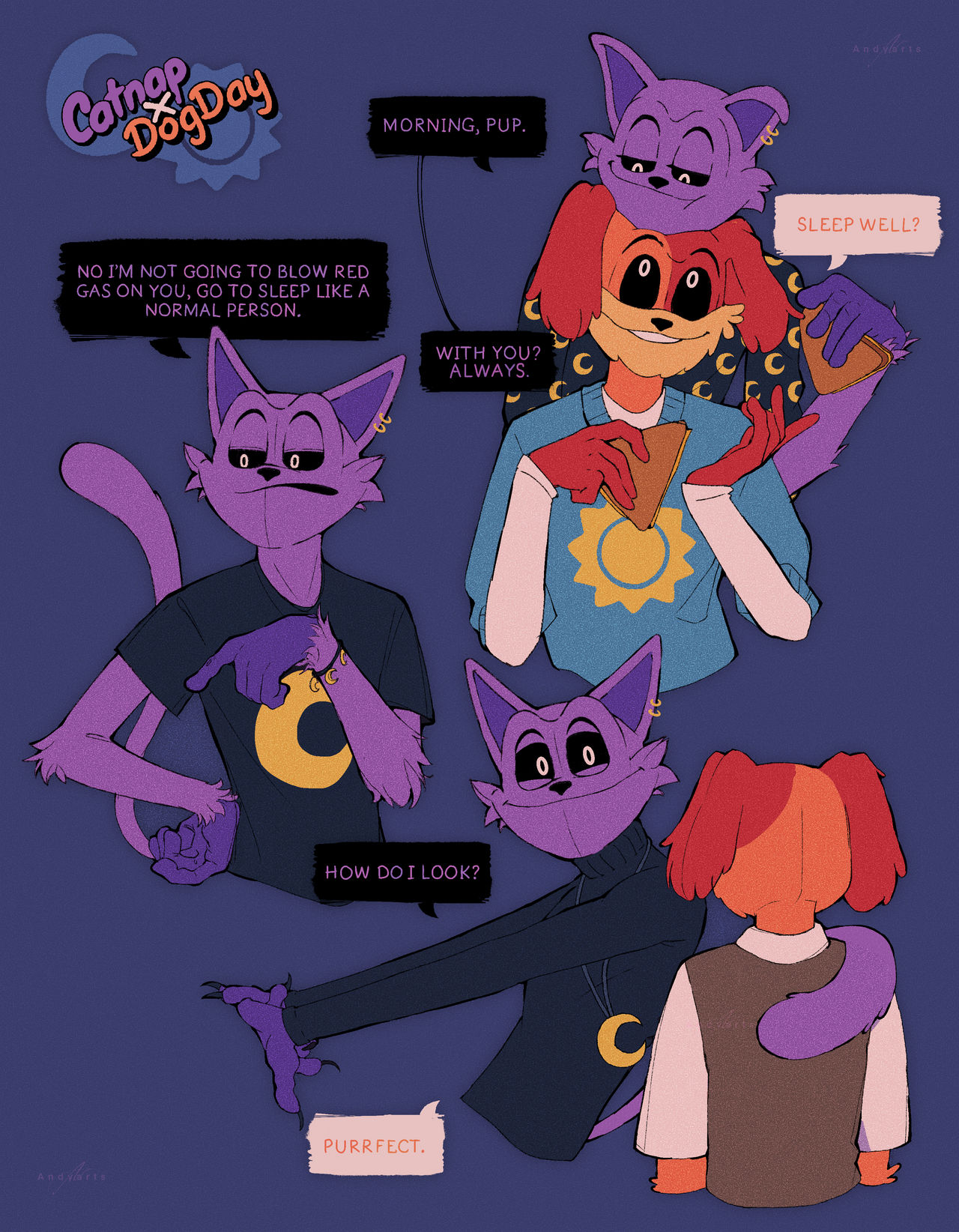Catnap X Dogday by AndyLeBear on DeviantArt Catnap X Dogday by AndyLeBear on DeviantArt