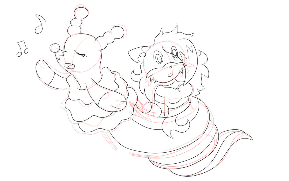Sketch comm : hybrid pokemon by Huatay on DeviantArt Sketch comm : hybrid pokemon by Huatay on DeviantArt