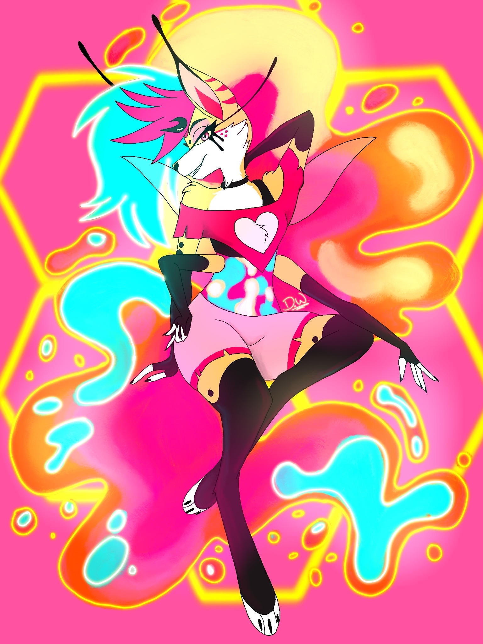 Queen Bee Lzebub Helluva Boss Fan Art By Destinorawolf15 On Deviantart