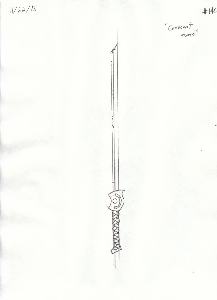 Crescent Moon Sword By Xenotraproject On Deviantart