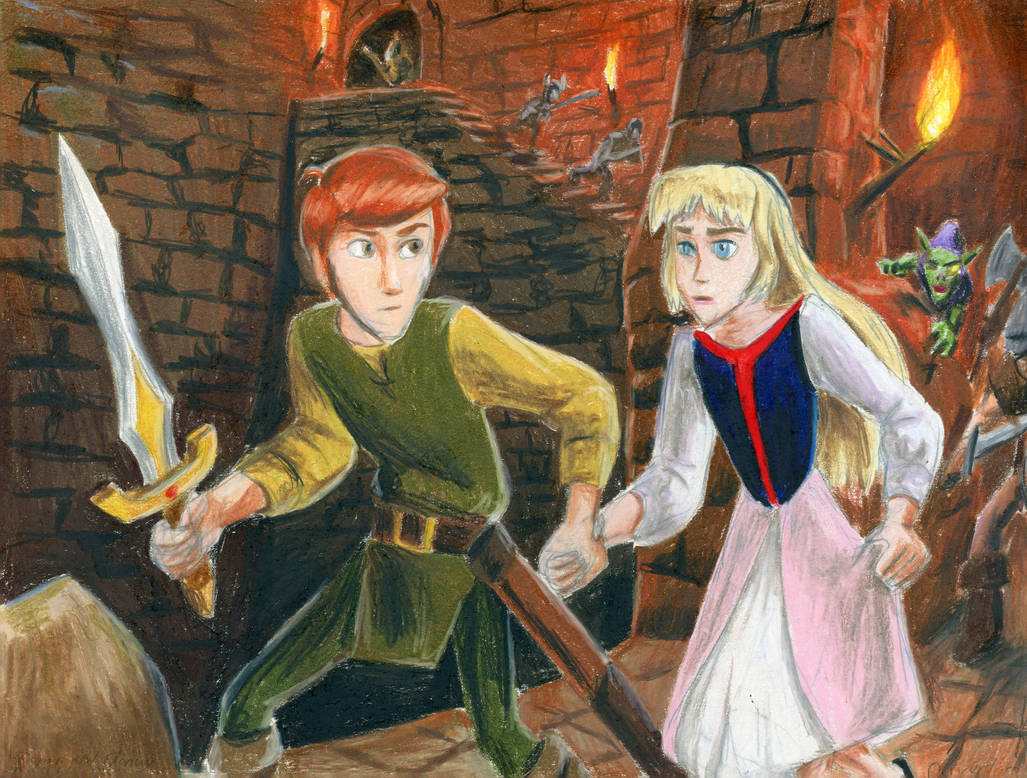 Taran And Eilonwy On The Run By Taipu556 On Deviantart