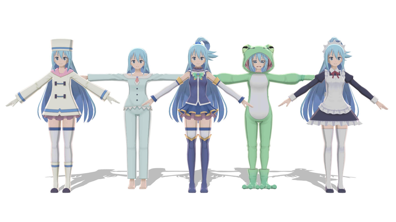 Mmd Aqua Konosuba X Nnd Compass By Whitewolf Kun On Deviantart