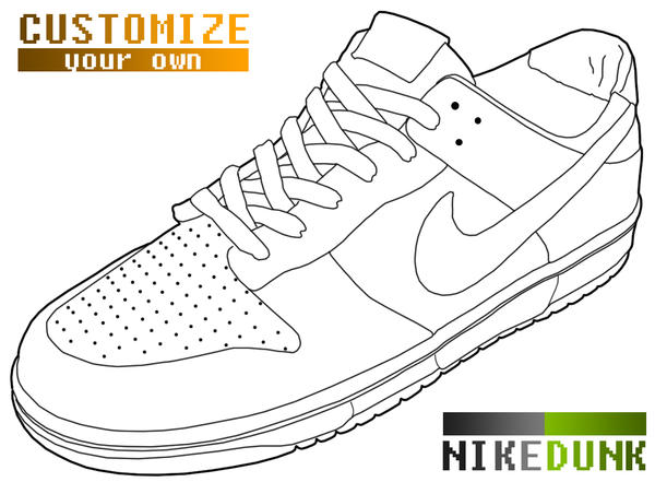 Nike Dunk Template by wopek on DeviantArt