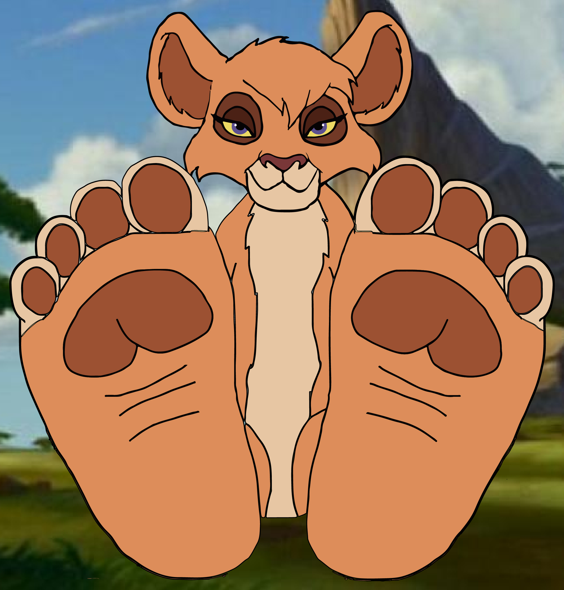 Vitanis Lioness Paws Tease By Feets And Paws On Deviantart