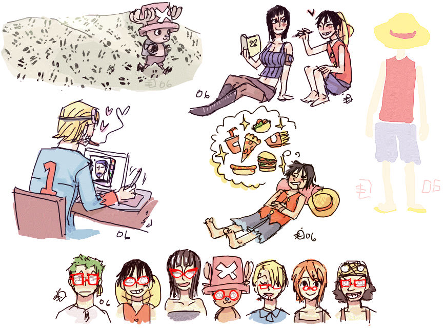 meme doodles - one piece by emlan on DeviantArt