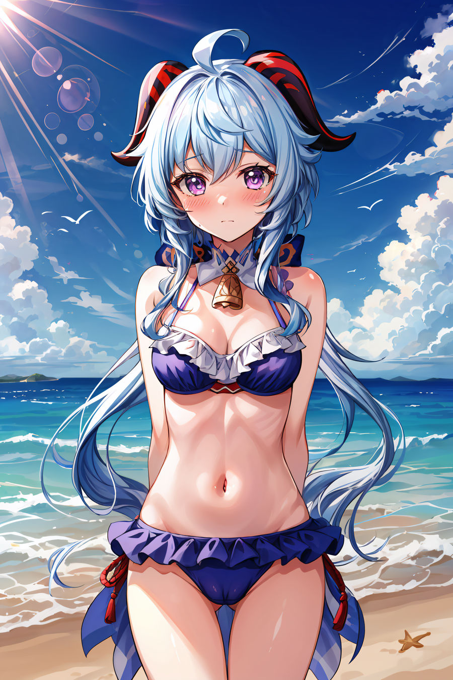 Swimsuit Ganyu By Anzatiridonia On Deviantart