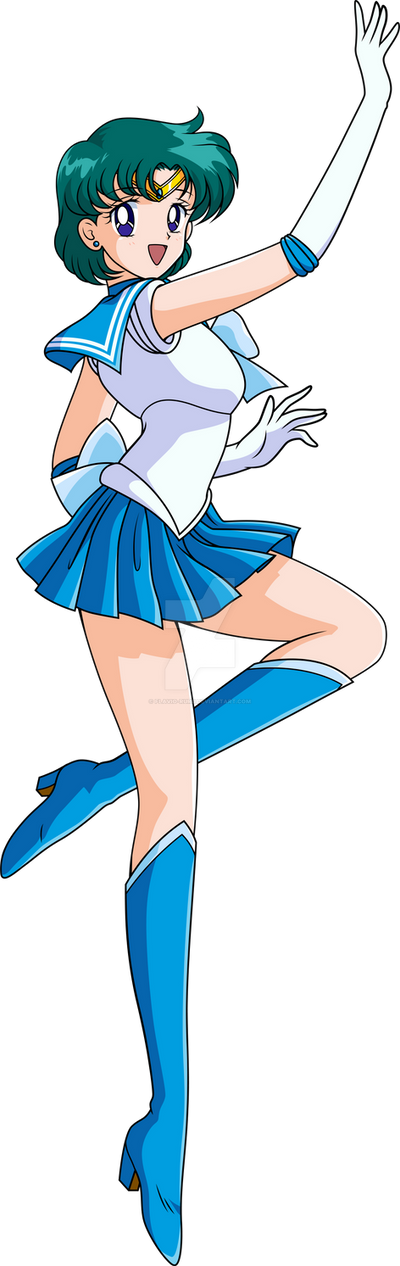 Sailor Mercury Vector By Flavio Ruru On Deviantart