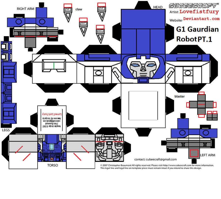 G1 Guardian Robot cubee part one by lovefistfury on DeviantArt G1 Guardian Robot cubee part one by lovefistfury on DeviantArt