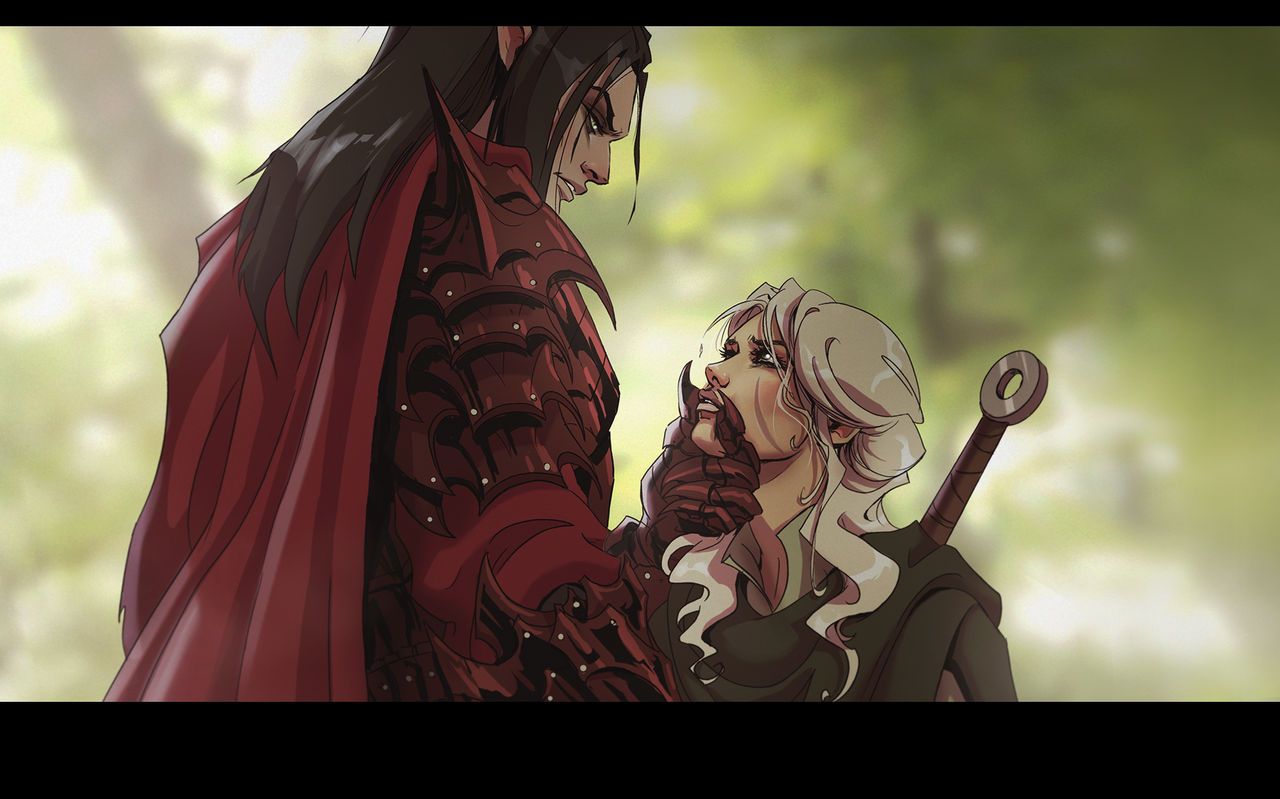 Ciri and Eredin by mentoskova on DeviantArt Ciri and Eredin by mentoskova on DeviantArt