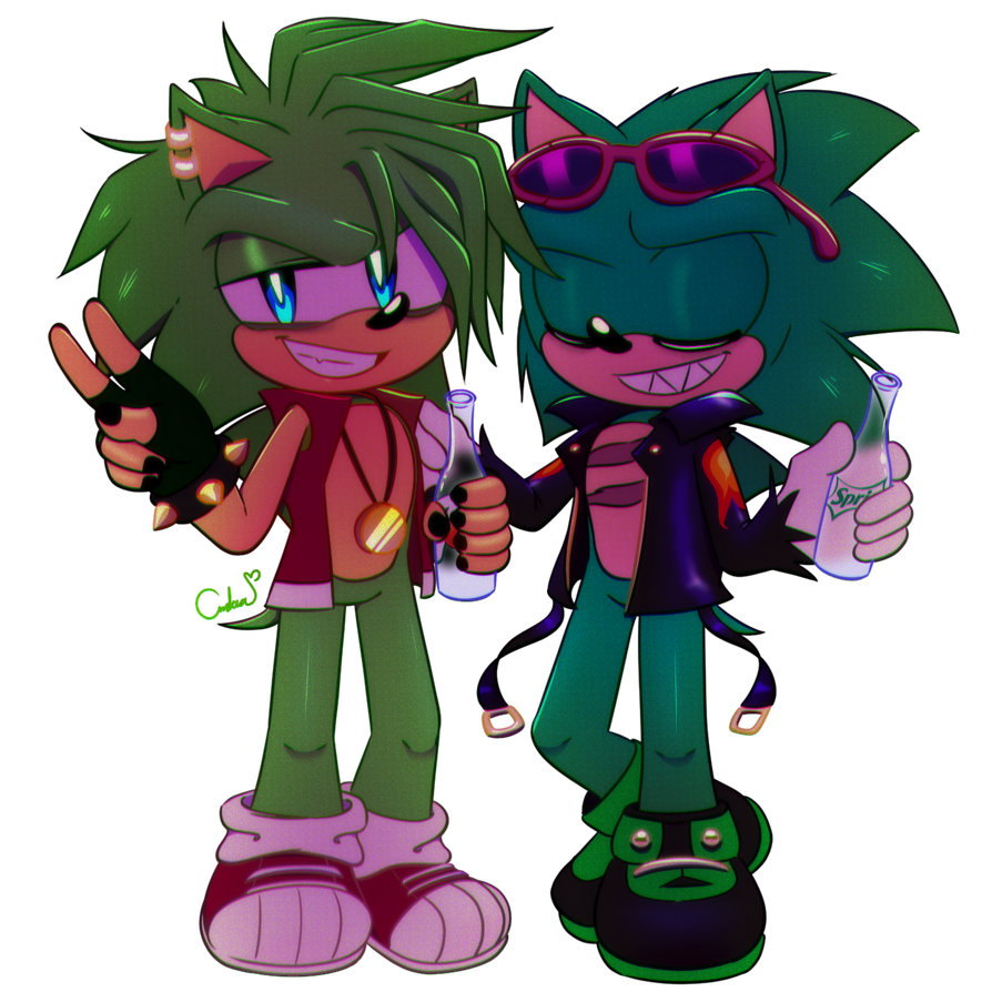 Manic And Scourge By Reinadecorazonez On Deviantart