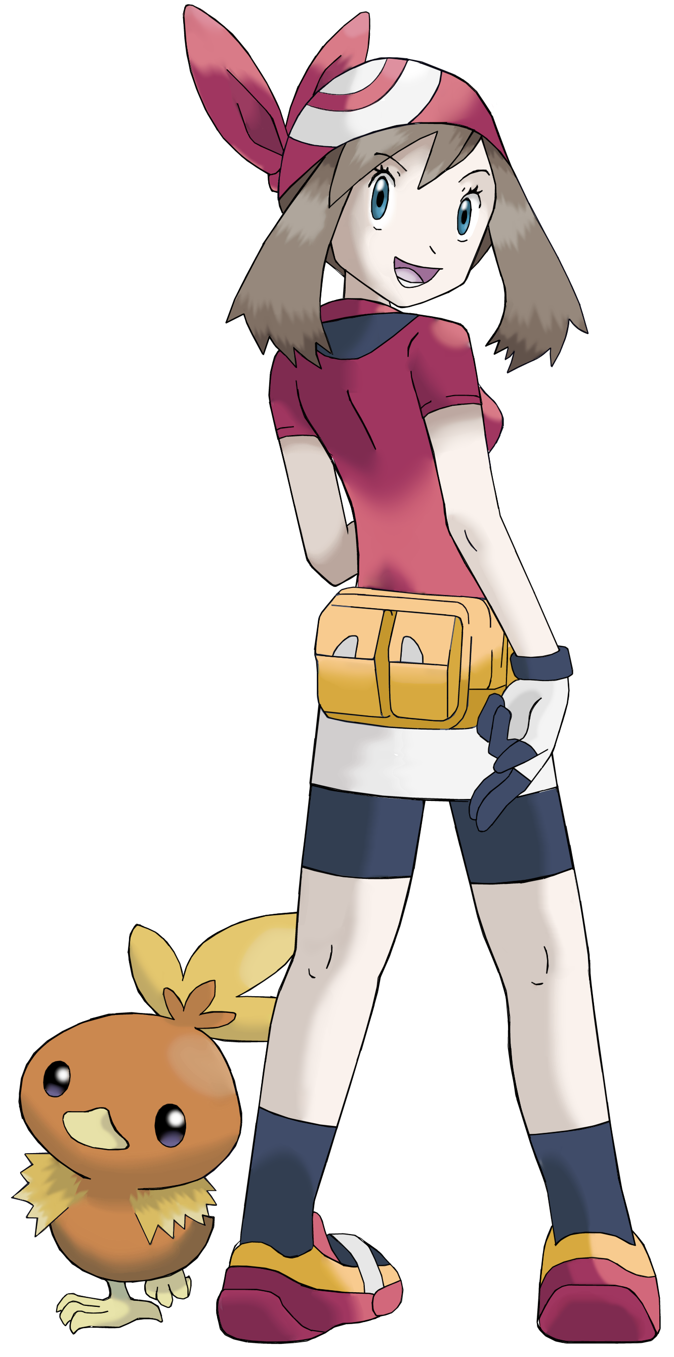 Haruka and Achamo by pokesafari on DeviantArt