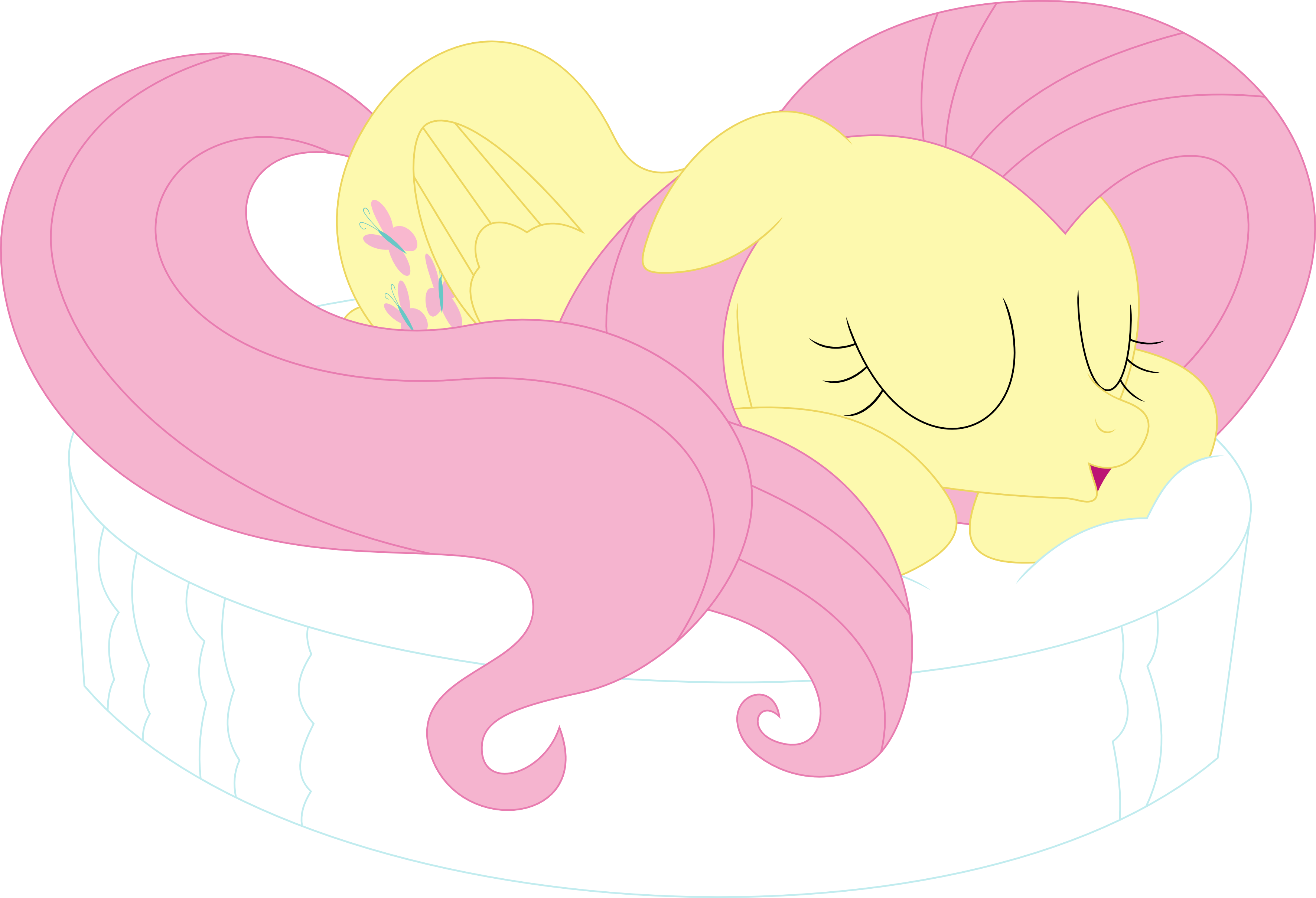 Fluttershys Nap Time By Porygon2z On Deviantart