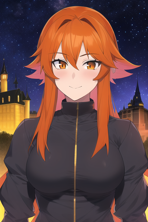 Novel Ai Orange Hair Girl By Mythix7 On Deviantart