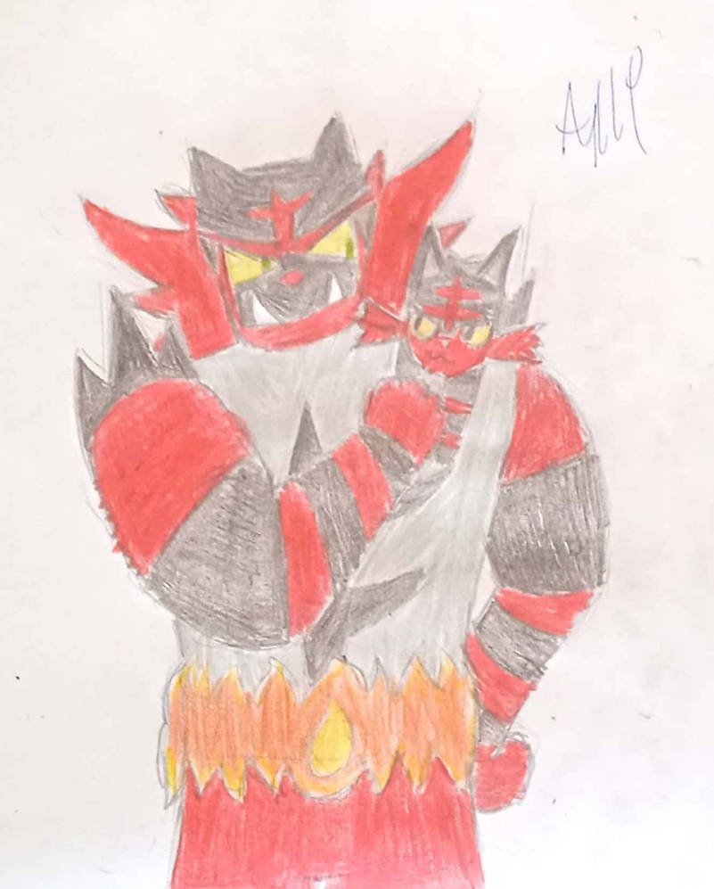 Incineroar And Litten By Aquarii119 On Deviantart