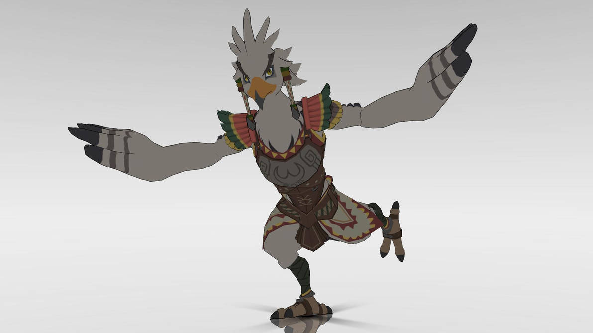 Mmd Teba The Rito Warrior By New3dssuchti On Deviantart