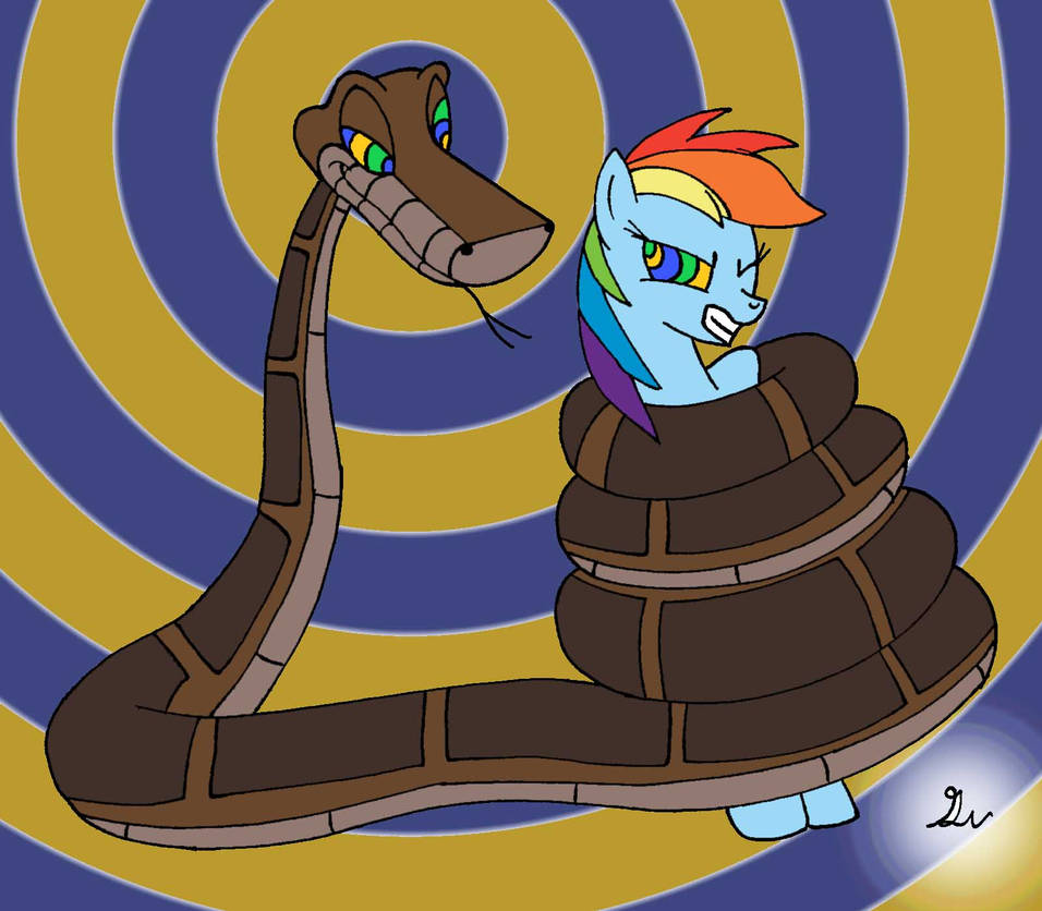 Kaa Meets Rainbow Dash Redraw Painted by lol20 on DeviantArt Kaa Meets Rainbow Dash Redraw Painted by lol20 on DeviantArt