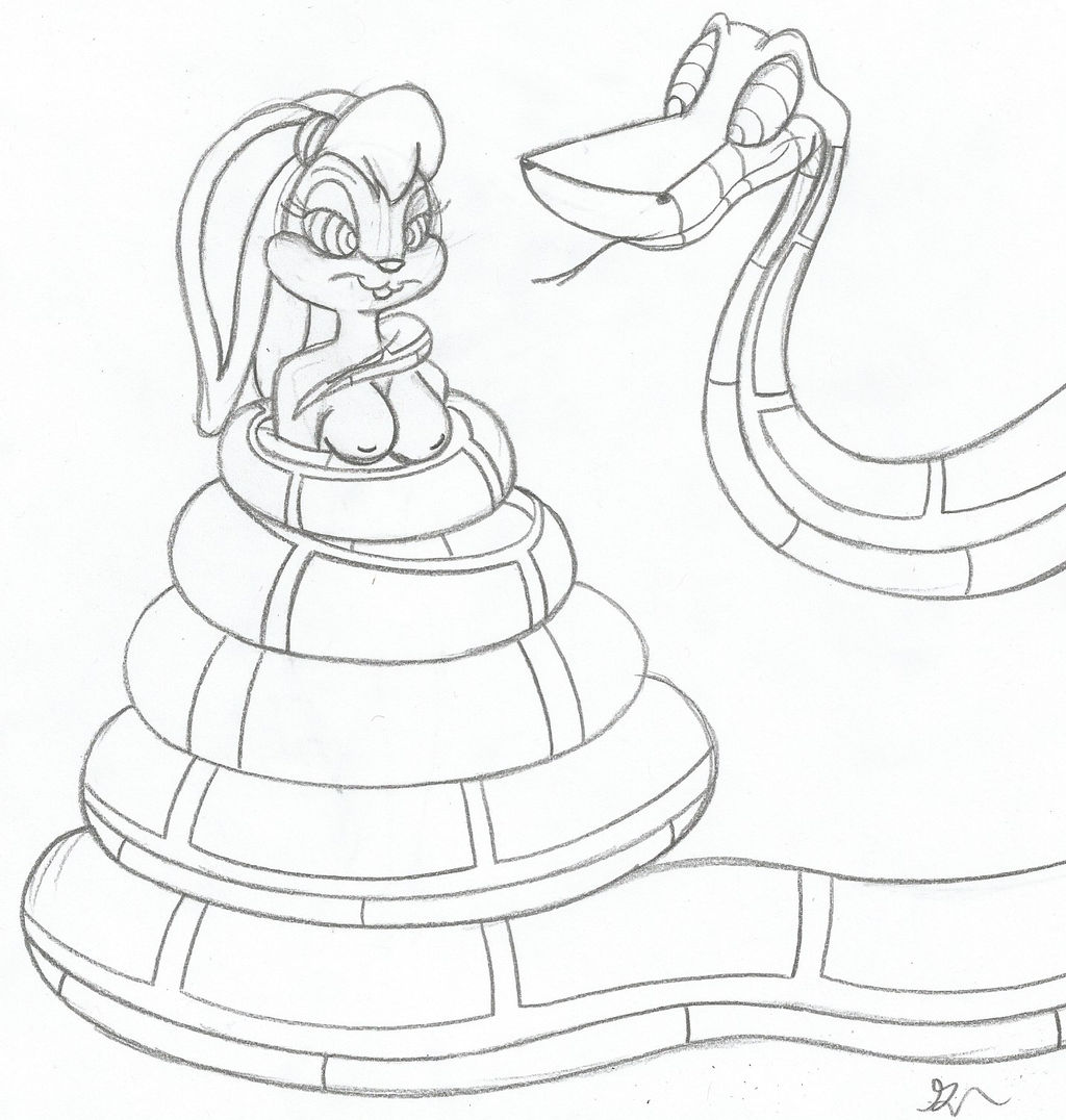 Kaa And Classic Lola Bunny Redrawn Sketch By Lol20 On Deviantart