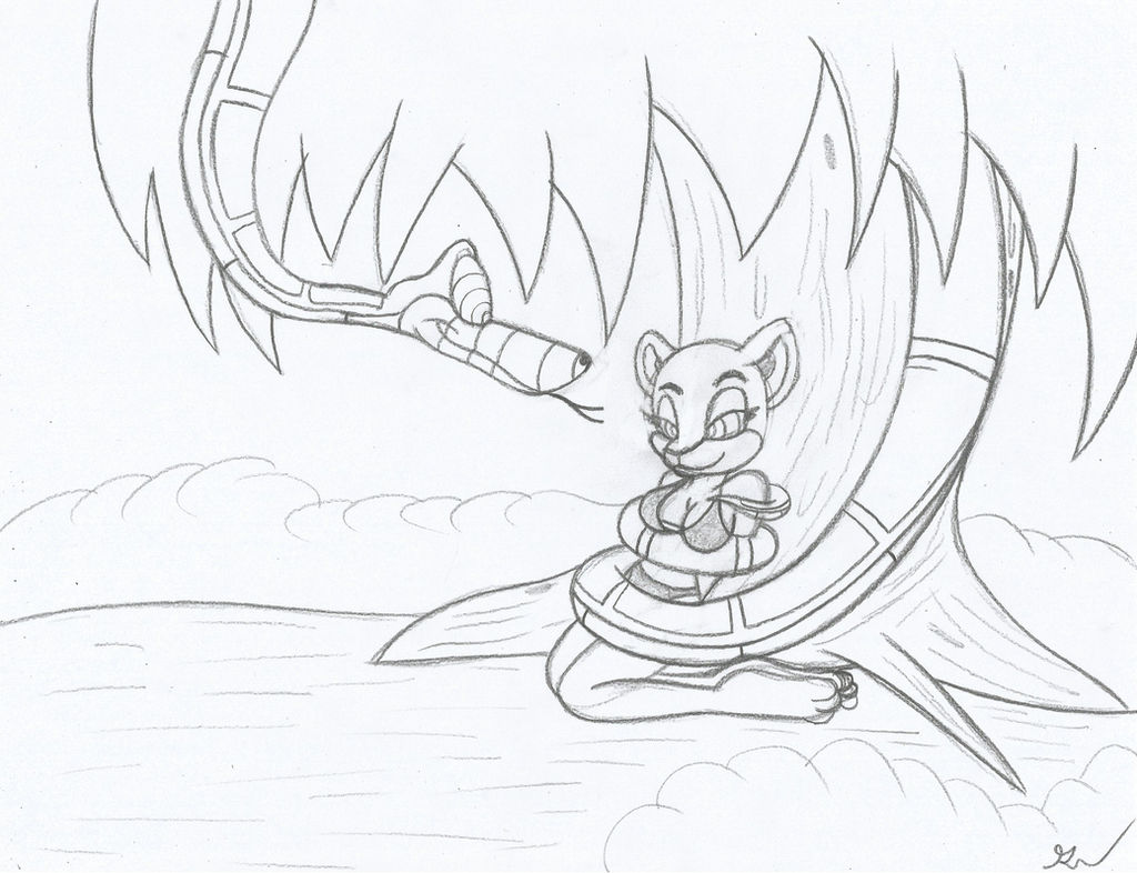 Kaa Meets Nala Sonic Redrawn Sketch By Lol20 On Deviantart