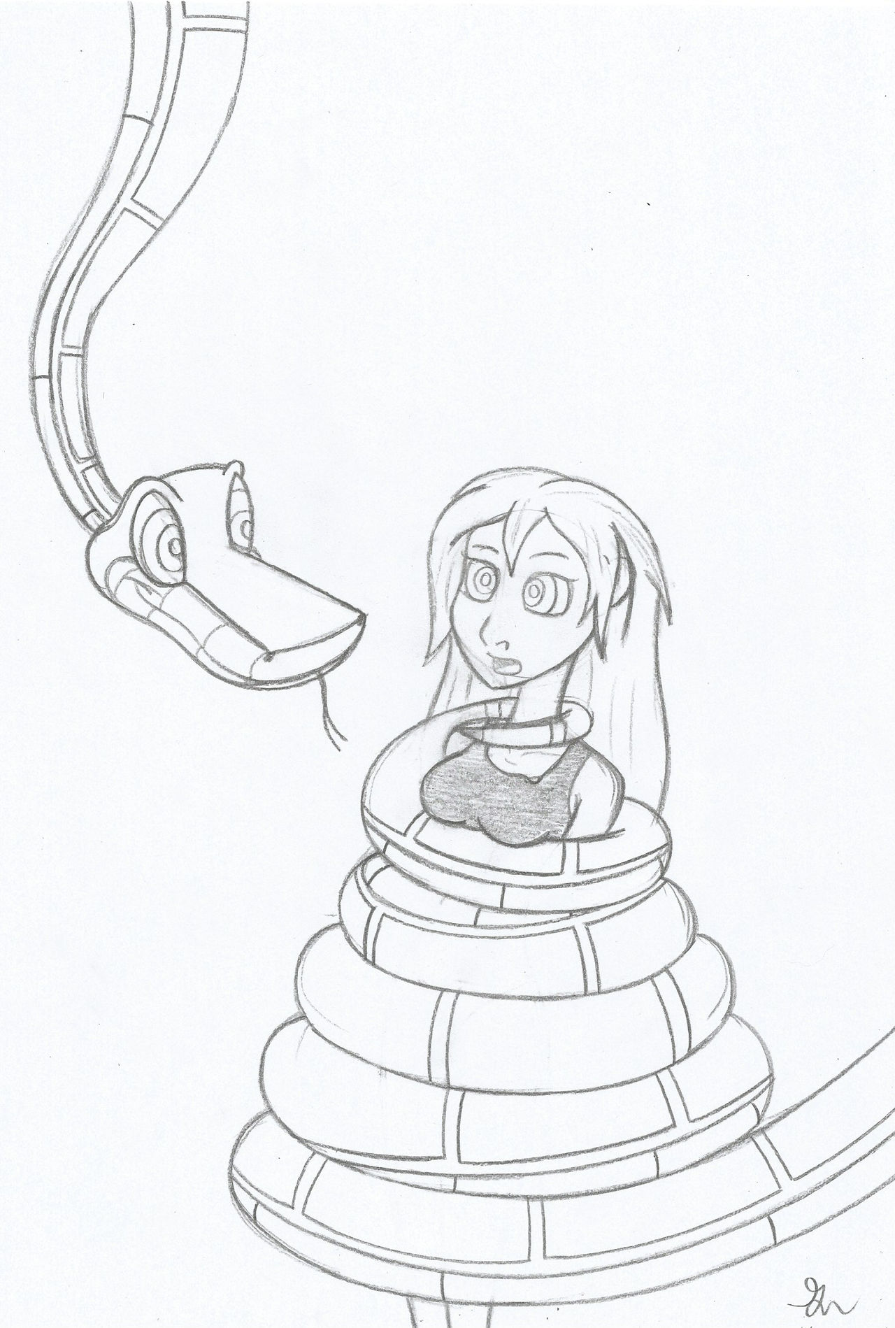 Kaa And Jungle Jane Porter Sketch By Lol20 On Deviantart