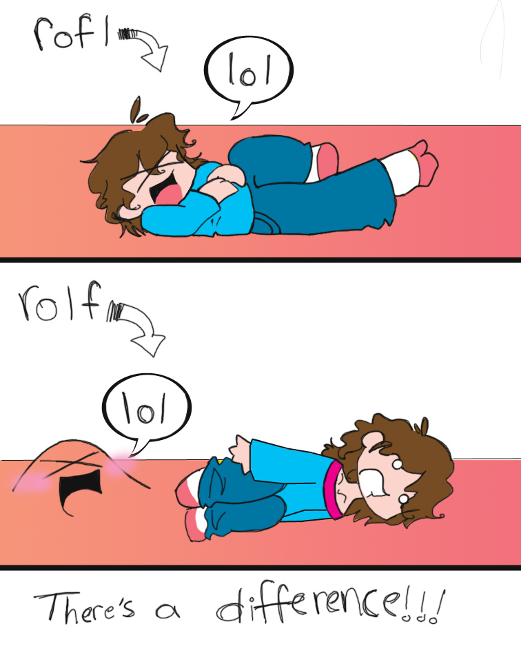 Cartoon Girl Rolling On The Floor Laughing | Viewfloor.co