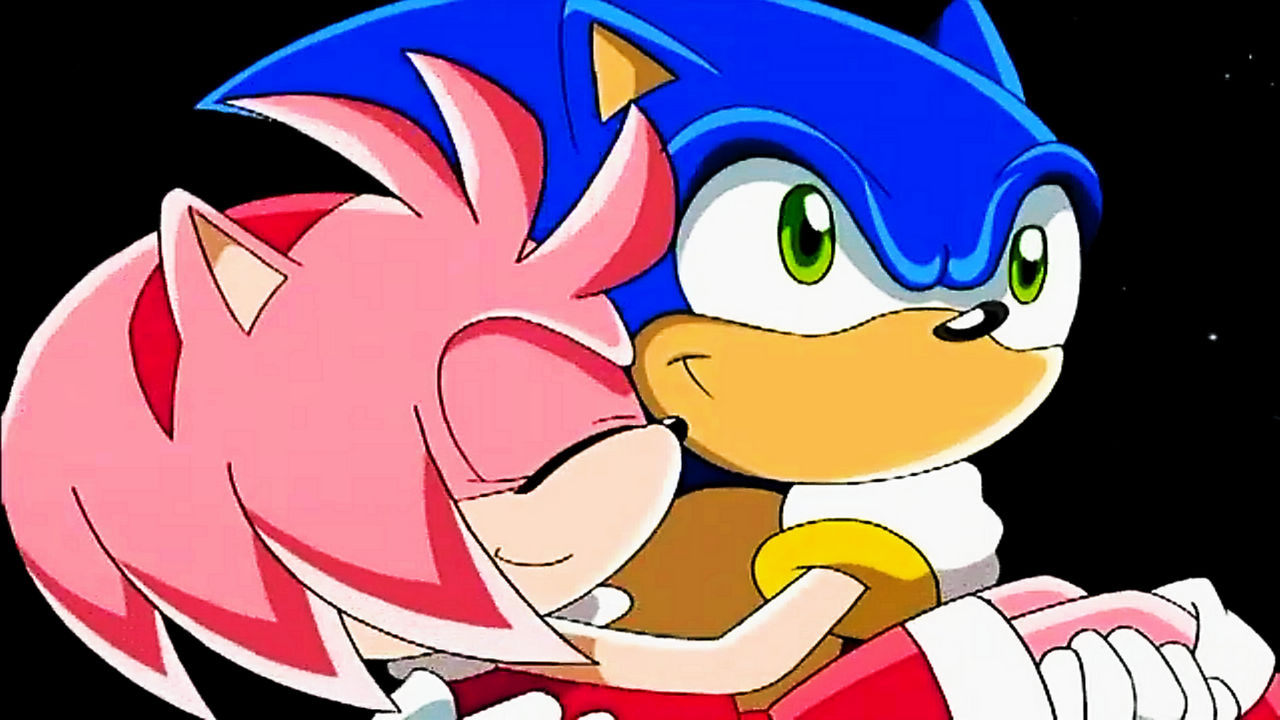 Sonic X Sonic Holding Amy By Niklasm15 On Deviantart