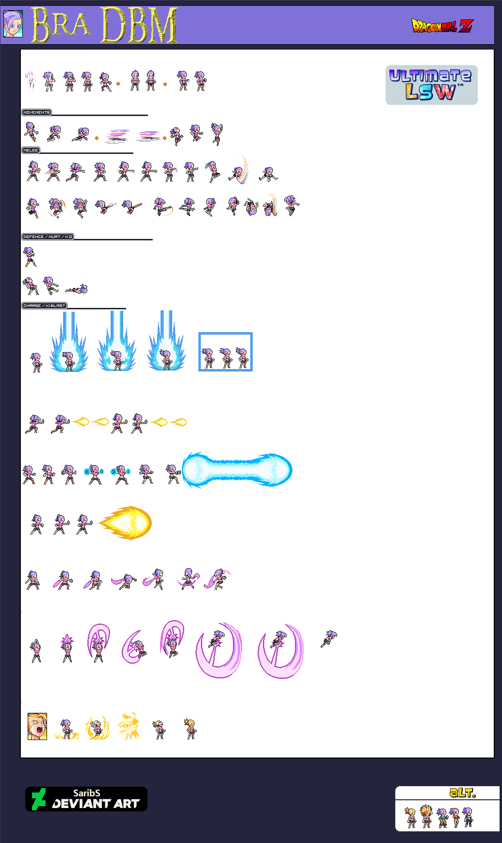 Son Bra DBM Spritesheet ULSW by SaribS on DeviantArt Son Bra DBM Spritesheet ULSW by SaribS on DeviantArt