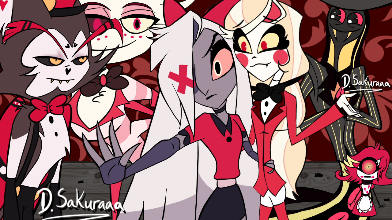 The Hazbin Hotel Crew By Dsakuraaa On Deviantart