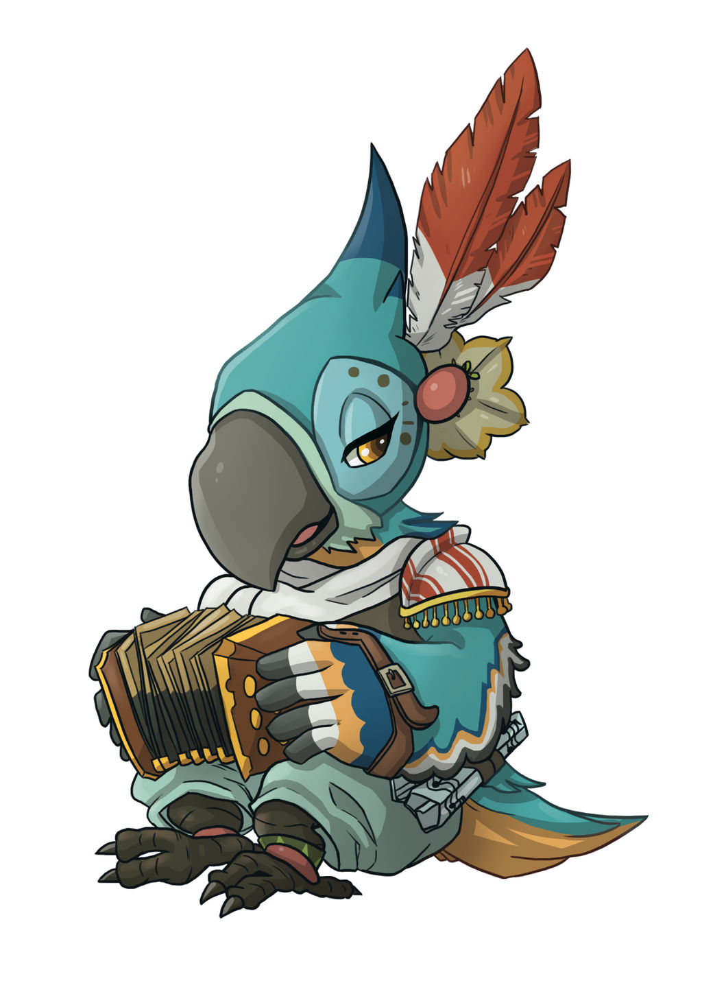 Commission Zelda Botw Kass By Leafy Akiko On Deviantart