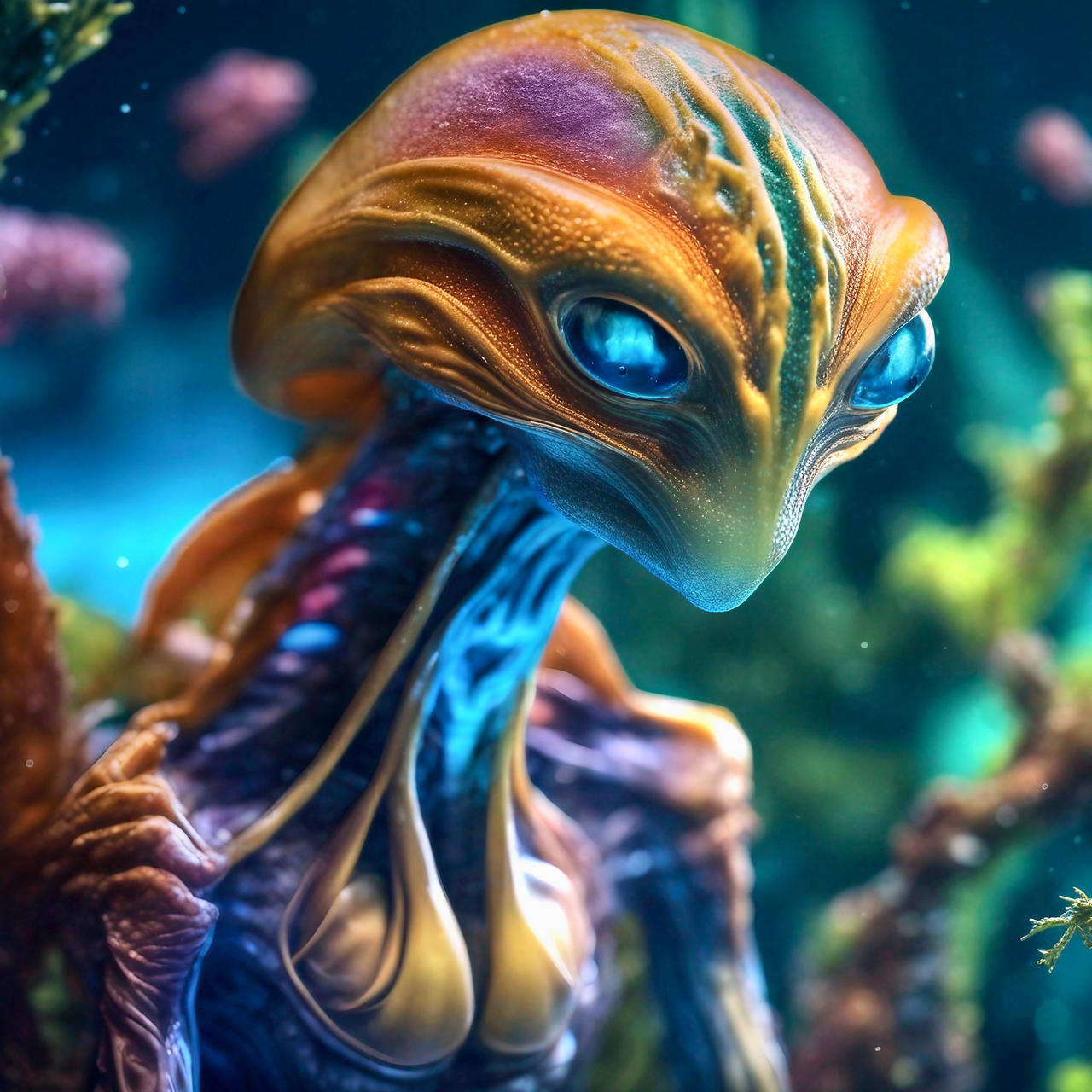 Colorful Alien By Arnograbner1955 On Deviantart